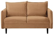 Hnědá sametová pohovka 138 cm Juli – Ropez