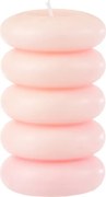 Sloupová svíčka MACARON 11,5 cm růžová