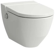 Laufen Cleanet Navia - Elektronický bidet s keramikou, Rimless, SoftClose, matná bílá H8206017570001
