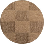 Hnědý kulatý vnitřní a venkovní koberec ø 160 cm Timber 1405 – Ayyildiz Carpets