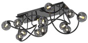 Wofi 9014-1205 - LED Přisazený lustr NANCY 12xG9/3,5W/230V černá/chrom