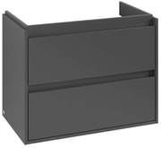 Villeroy & Boch Skyla - Umyvadlová skříňka, 77x60x44 cm, 2 zásuvky, Graphite C79600VR