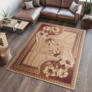Kusový koberec Atlas - květiny a obrazce 1 - světle béžový Rozměr koberce: 80x150 cm