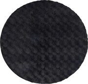 Obsession, Kusový koberec Diamond Cut 800 Anthrazit kruh, 120x120 (průměr) kruh, černá, ložnice