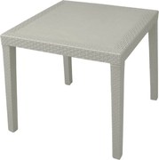 MEGA PLAST Stůl RATAN LUX cappuccino 73 x 75,5 x 75,5 cm