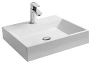 Ravak Natural - Umyvadlo 50x45 cm, bez přepadu, s otvorem pro baterii, bílá XJO01250000