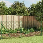 Drátěné pletivo s kotevními hroty zelené 1 x 25 m 153929