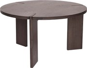 Kulatý konferenční stolek z jasanového dřeva v tmavě přírodní barvě ø 65 cm Oy – OYOY Living Design