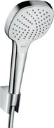 Hansgrohe Croma Select E - Set sprchové hlavice, držáku a hadice, 3 proudy, EcoSmart, bílá/chrom 28091400