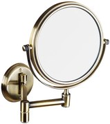 Bemeta Design RETRO bronz: Kosmetické zrcátko, ø 140 mm, oboustranné - 106101697