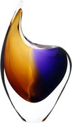Skleněná hutní váza model 06, ametyst a zlatý topaz, 16 cm | České hutní sklo od Artcristal Bohemia