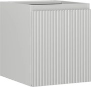 Mexen Rivel, koupelnová skříňka 40 cm, 1 dvířka, s drážkami, šedá matná, 91A21-04047-1-BF62