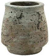 Béžovo-hnědý cementový květináč Romein – 14x14 cm