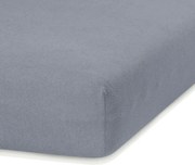 Šedé napínací froté prostěradlo 180x200 cm Ruby – Restilo
