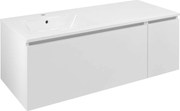 Sapho Lorea - Umyvadlová skříňka 120x46x52 cm, 1x dvířka, 1x zásuvka, levá, matná bílá LE090-3131-L-01