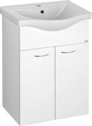 Aqualine Aqualine, KERAMIA FRESH umyvadlová skříňka 51,1x74x34cm, bílá, 50057