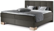 ND Viana Boxspring 160x200cm šedá ekokůže