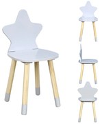 Šedá dětská stolička STAR