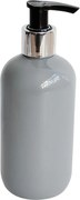 Dávkovač na mýdlo 300 ml šedý s černo-stříbrnou pumpičkou BELA