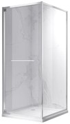 BPS-koupelny Čtvercový sprchový kout HYD-SK16B 90x90 chrom/transparent - bez vaničky