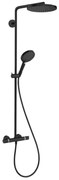Hansgrohe Raindance S - Sprchový set s termostatem, průměr 24 cm, 3 proudy, EcoSmart+, matná černá 28825670