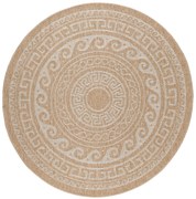 Ayyildiz, Kusový koberec Comilla 887 Beige kruh, 160x160 (průměr) kruh, béžová, chodba / předsíň