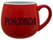 POHODINDA - červený keramický hrníček 300 ml