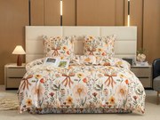 Povlečení z mikrovlákna FLORAL RIBBON krémové Rozměr povlečení: 2 ks 70 x 90 cm | 200 x 220 cm