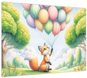 Obraz - Šťastná liška (70x50 cm)