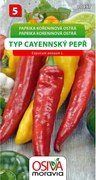 Semínka Paprika kořeninová ostrá Typ Cayennský pepř (Capsicum annuum L.)