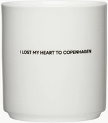 Hrnek's nápisem I Lost My Heart
