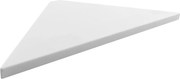 Sapho Sapho, ABELINE rohová police rockstone 200x12x200mm, bílá mat