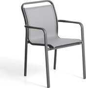 Tmavě šedá zahradní židle Luri – Kave Home