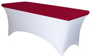 Elastická čepice STANDARD na desku skládacího stolu 152x76 cm VÍCE BAREV Barva ubrusu: VÍNOVÁ / CLARET