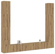 Nástěnné TV skříňky 6 ks dub artisan kompozitní 3328988