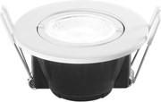 FAN INC-GLOW-R90 Zápustné venkovní svítidlo LED Glow, černé, 6 W, 600 lm, CCT stmívatelné, IP65, 8,05 x 4,9 cm - FANEUROPE