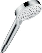 Hansgrohe Ruční sprcha Crometta Vario, 2 proudy, bílá/chrom, pr. 100 mm