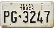 Americká SPZ Texas Truck PG-3247