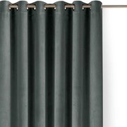 Tmavě šedý sametový dimout závěs 200x250 cm Velto – Filumi