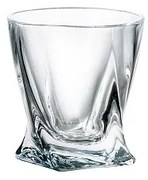 Crystal Bohemia sklenice Quadro 55 ml 6 ks