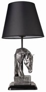 Stolní lampa 1xE27/40W/230V černá/stříbrná