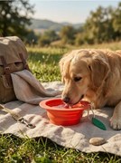 Sinsay - Skládací cestovní miska ve tvaru pomeranče - oranžová
