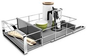 Výsuvný organizér do skříňky Simplehuman s masivním rámem z oceli, šířka 35 cm