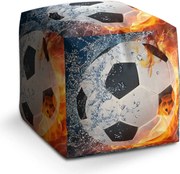 Sablio Taburet Cube Fotbalový míč - 50x50x50 cm