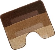 Bellatex koupelnová předložka BANY 60x50 cm s výkrojem Parkety Hnědá