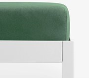 Goldea jersey elastické prostěradlo - tmavě zelené 90 x 200 cm
