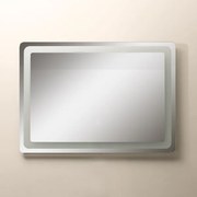 LED koupelnové hranaté zrcadlo s osvětlením 50x70 cm 736lm 3000+4000+6000K IP44, průhledné -  Zuma Line LUSTRO D3003