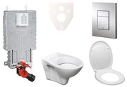 Cenově zvýhodněný závěsný WC set GROHE k zazdění + WC S-Line S-line Pro 38643SET-KD