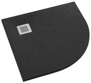 Vanička půlkulatá Kalait Black Stone 90x90x3,5 R55 3.3104/C/ST-M2