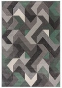 Flair Rugs, Kusový koberec Hand Carved Aurora Mint, 200x290, zelená, kancelář